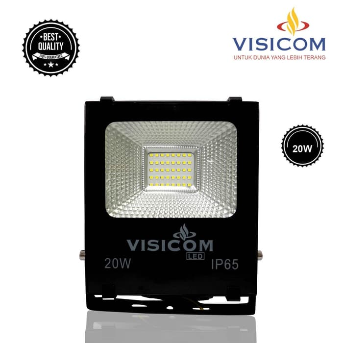 LED FLOODLIGHT 20 WATT VISICOM SMART – Putih | Solusi Cahaya