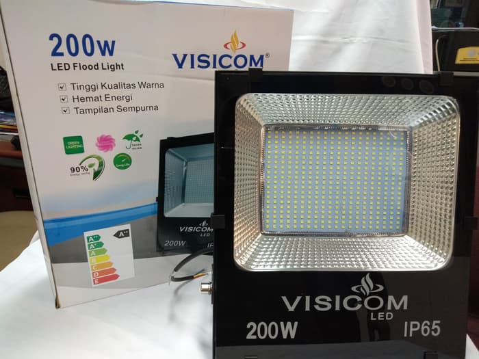 LED FLOODLIGHT 200 WATT VISICOM SMART – Putih | Solusi Cahaya